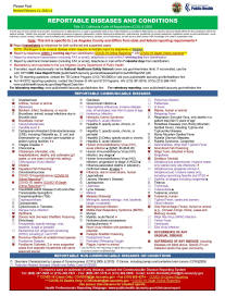 Department of Public Health - Acute Communicable Disease Control