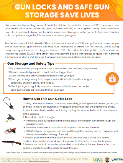 Gun Safety Tools and Resources